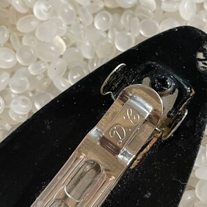 Vintage Hair Barrette, Hand Painted Flowers, Lacquered Wood , Classic ...