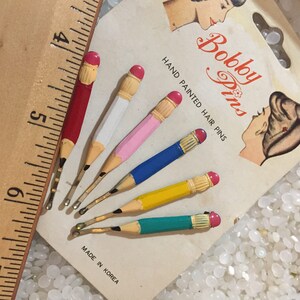 Novelty Bobby Pins , Hair Pins Whole Card Vintage Bobby Pins, Vintage ...