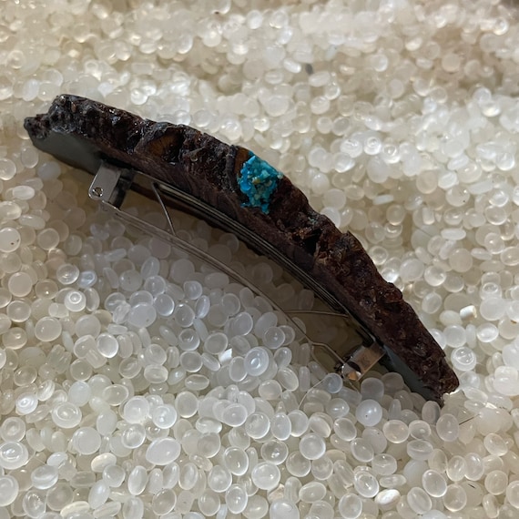 Live edge barrette, wood barrette , hand crafted barr… - Gem