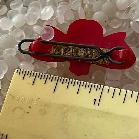 vintage barrette. red bee , bumble bee barrette. vint… - Gem