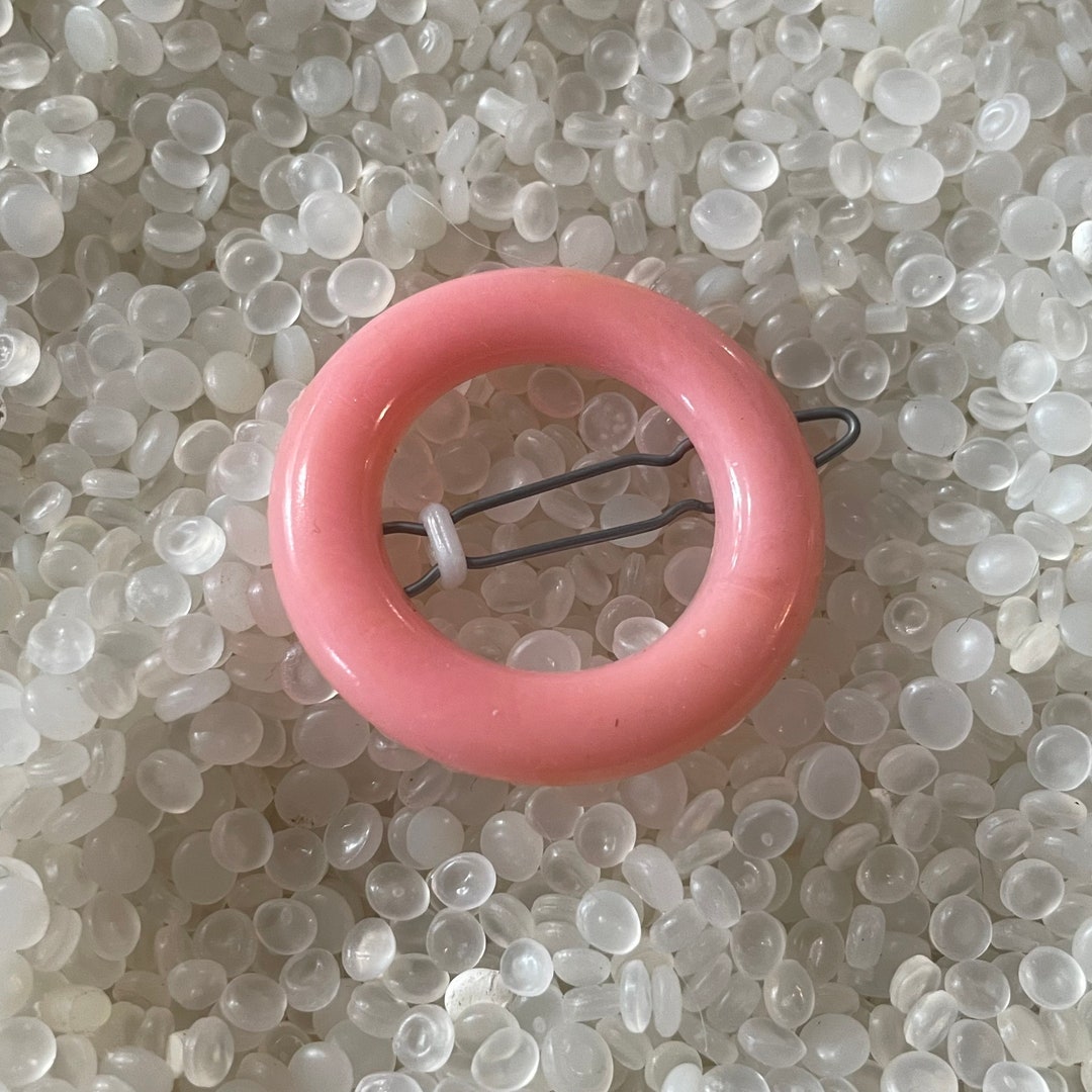 Vintage Barrette , Round, Circle Barrette, Old Barrette, Vintage 1960s ...