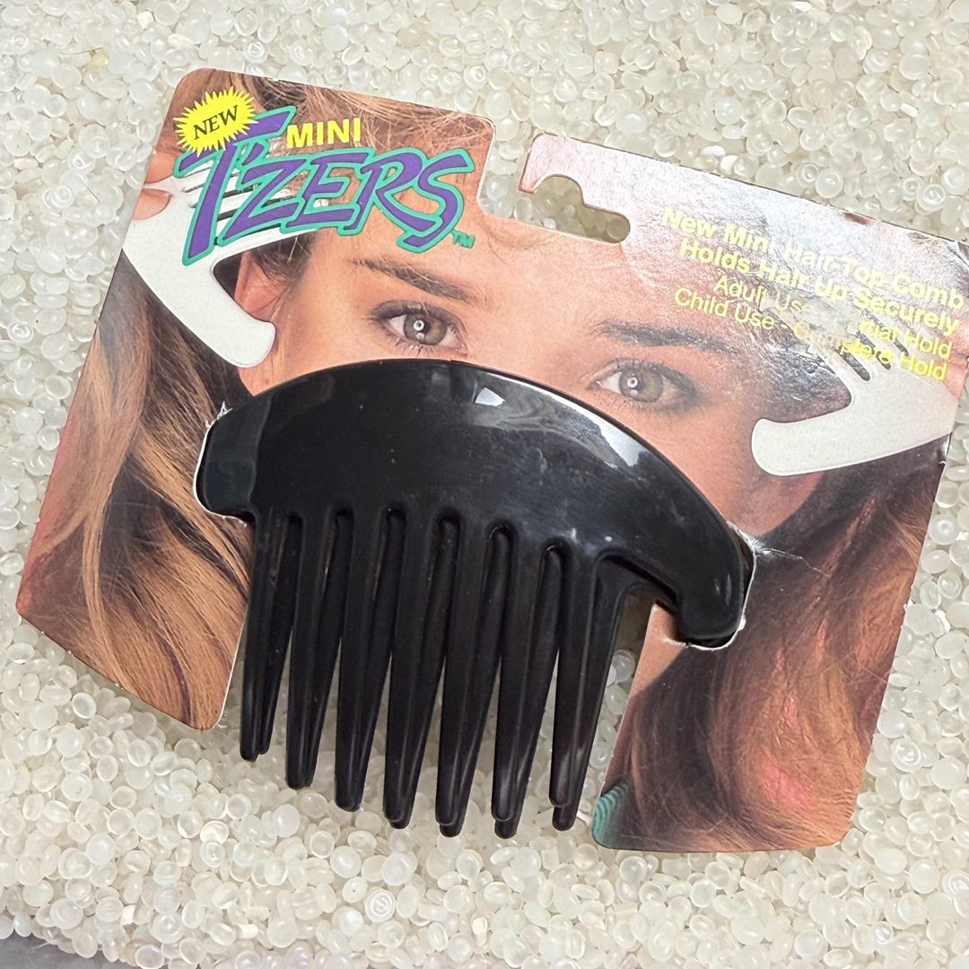 Vintage 1980's Combs, Hair Clincher Clip, Banana Comb, Wingz , Wing ...