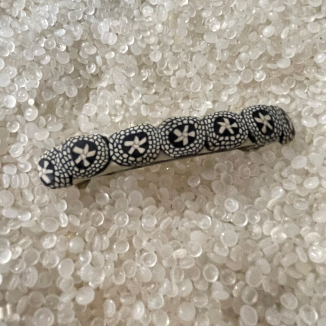 Hand Crafted, Vintage Hair Barrette, Poly Clay Barrette, Ooak Barrette ...