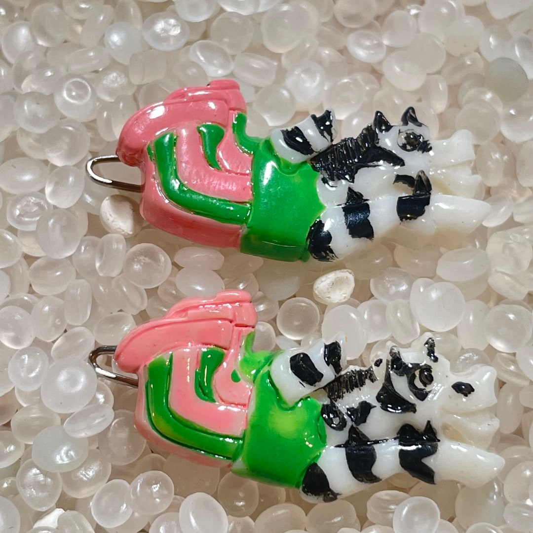 Vintage 1980s Barrette, Vintage 1980s , Sweet Pickles ,zany Zebra, - Etsy