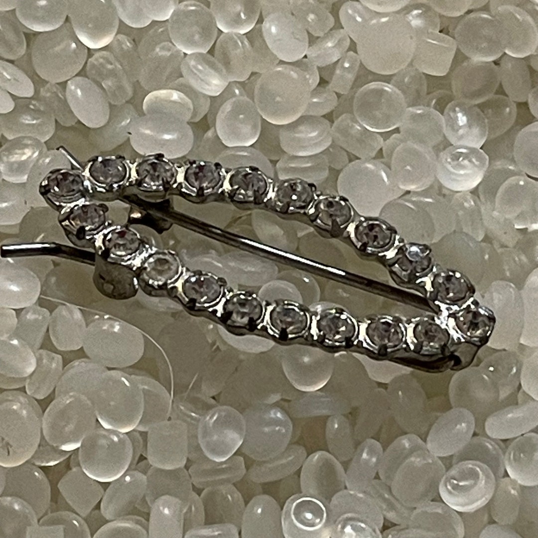 Vintage Barrette, Tiny Barrette,rhinestone Barrette, Vintage 1980s ...