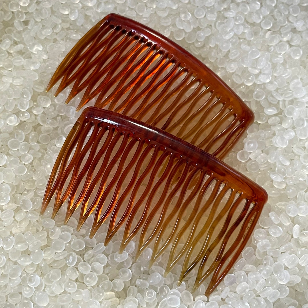 Vintage COMBS, Faux Tortoise Hair Comb Set Vintage Hair Combs,narrow ...