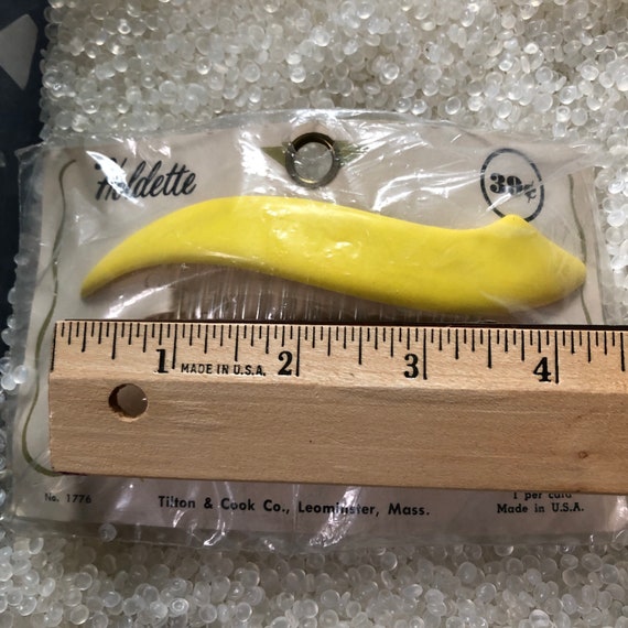 Vintage comb , rare in package, yellow comb , lemon … - Gem