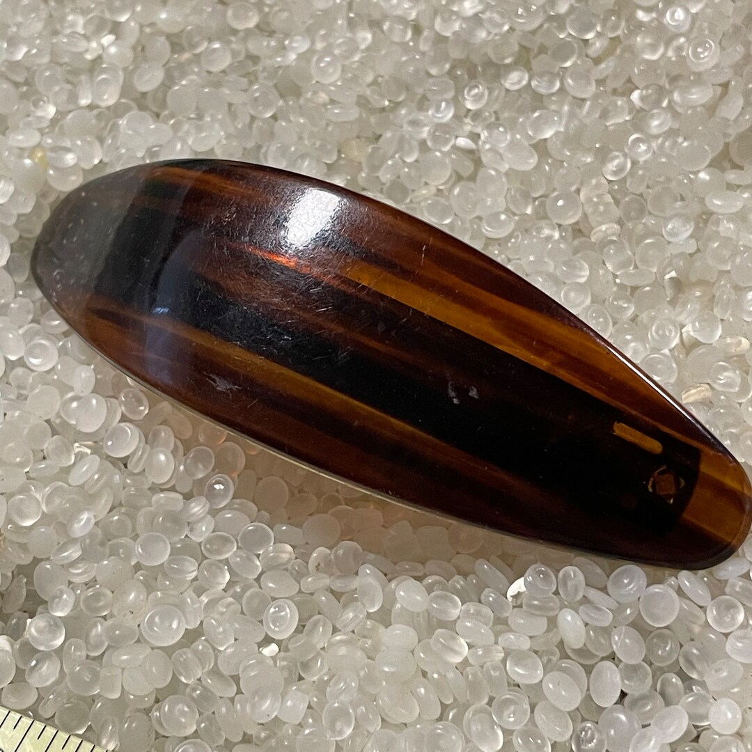 Tortoiseshell Barrette, 1980s Barrette ,vintage Hair Barrette, Long ...