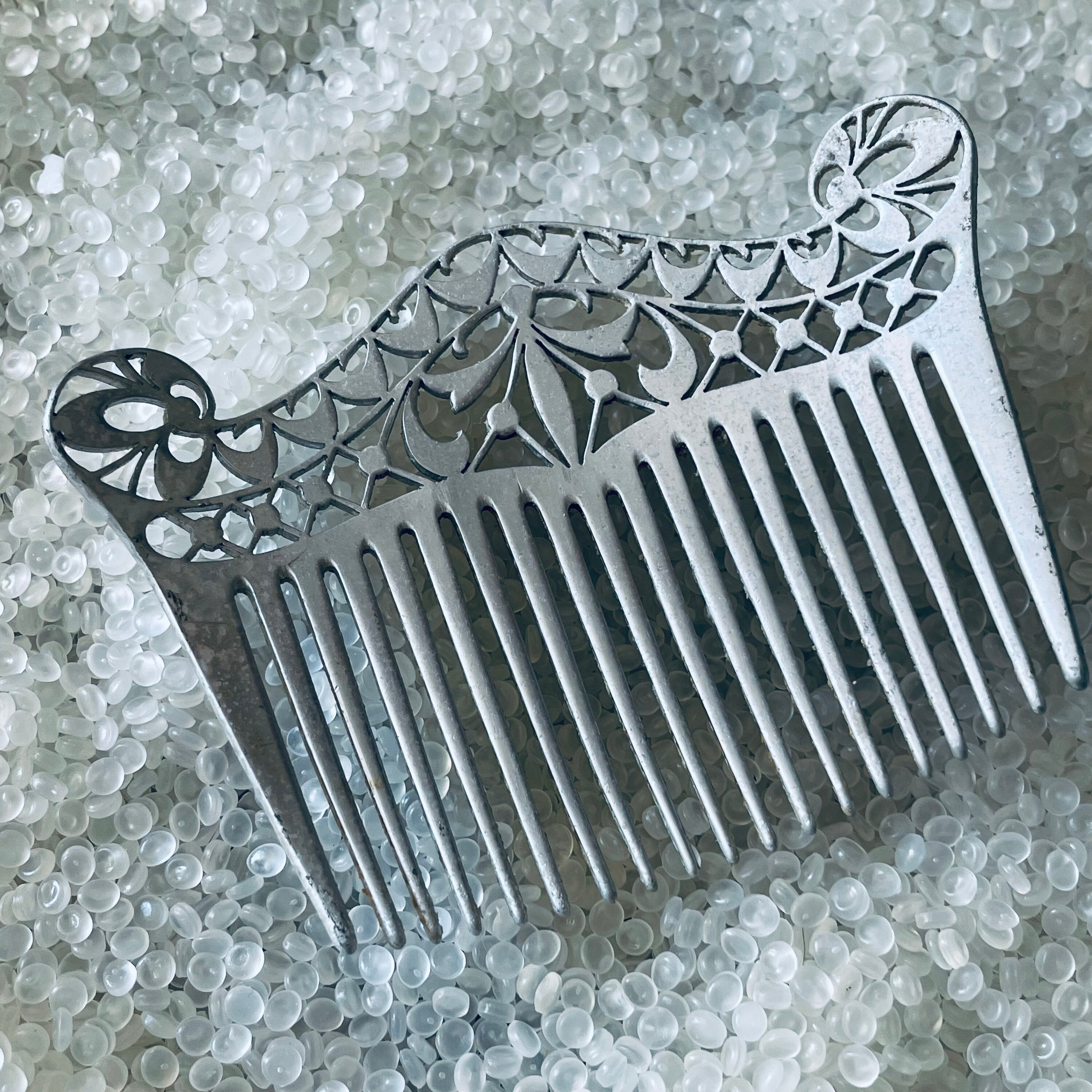Antique Hair Comb Hair Comb Ornate Silver Color 1900s Comb - Etsy