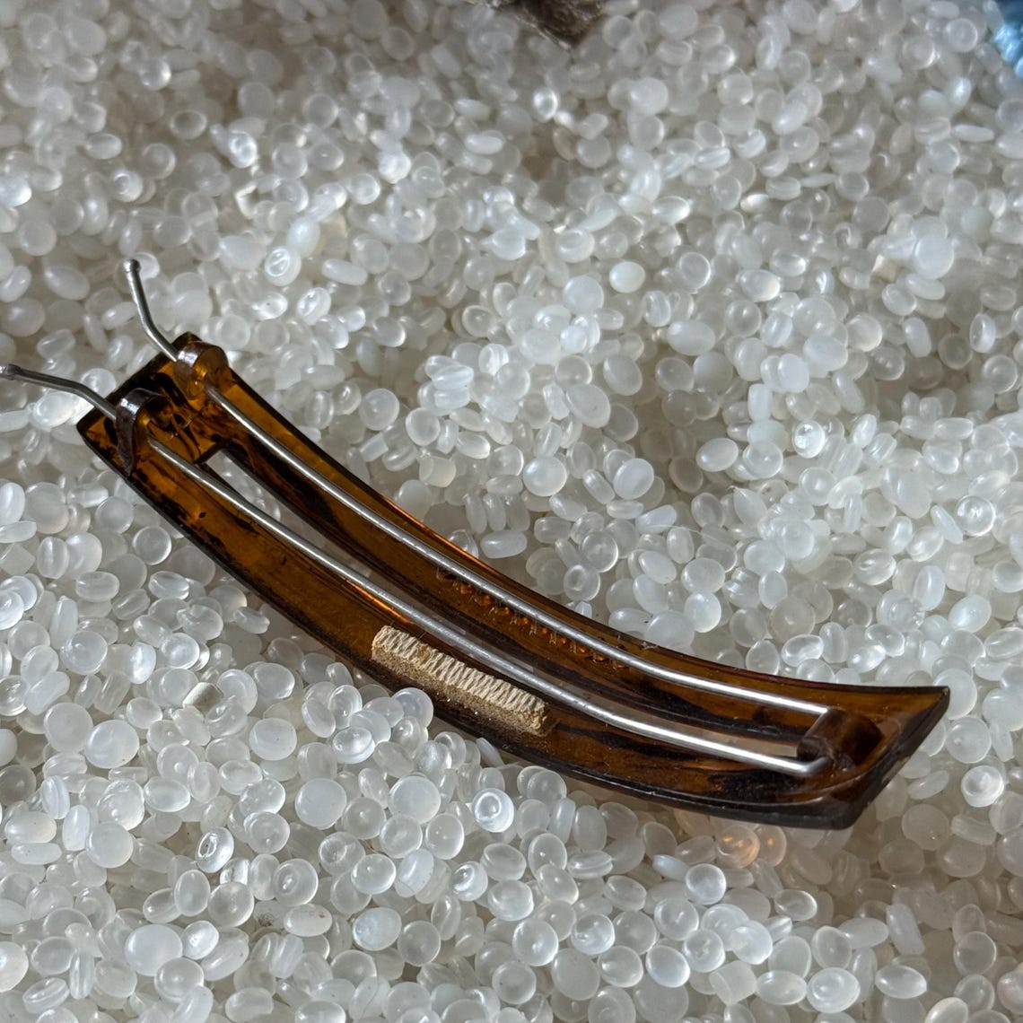Vintage Hair Barrette, Tortoiseshell, Large Open Rectangle, Long Hair ...