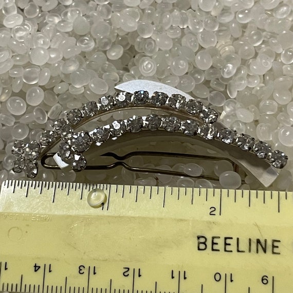 Antique barrette, vintage Barrette, rhinestone barret… - Gem