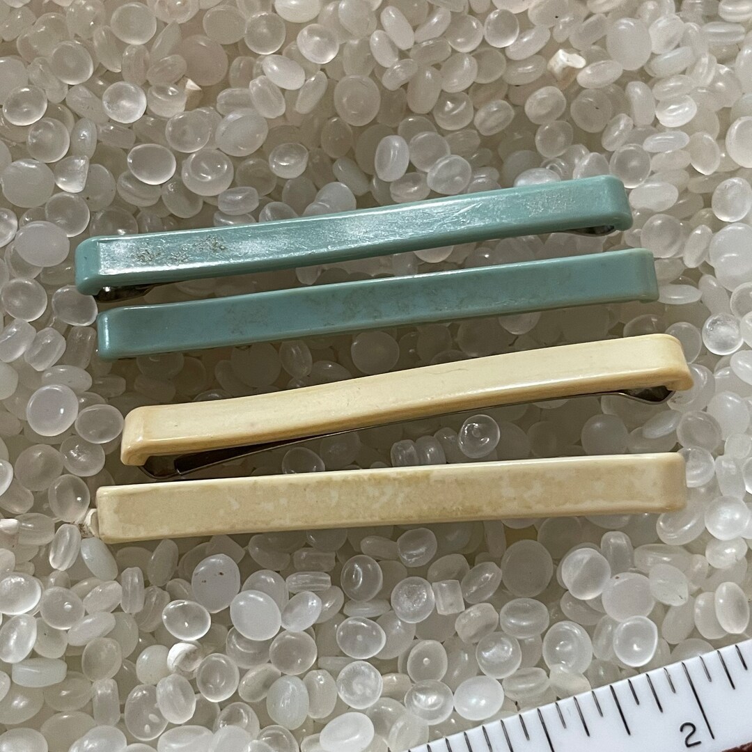 Vintage Barrettes, 1970s ,matching Sets, Narrow Barrettes, Soft Blue ...