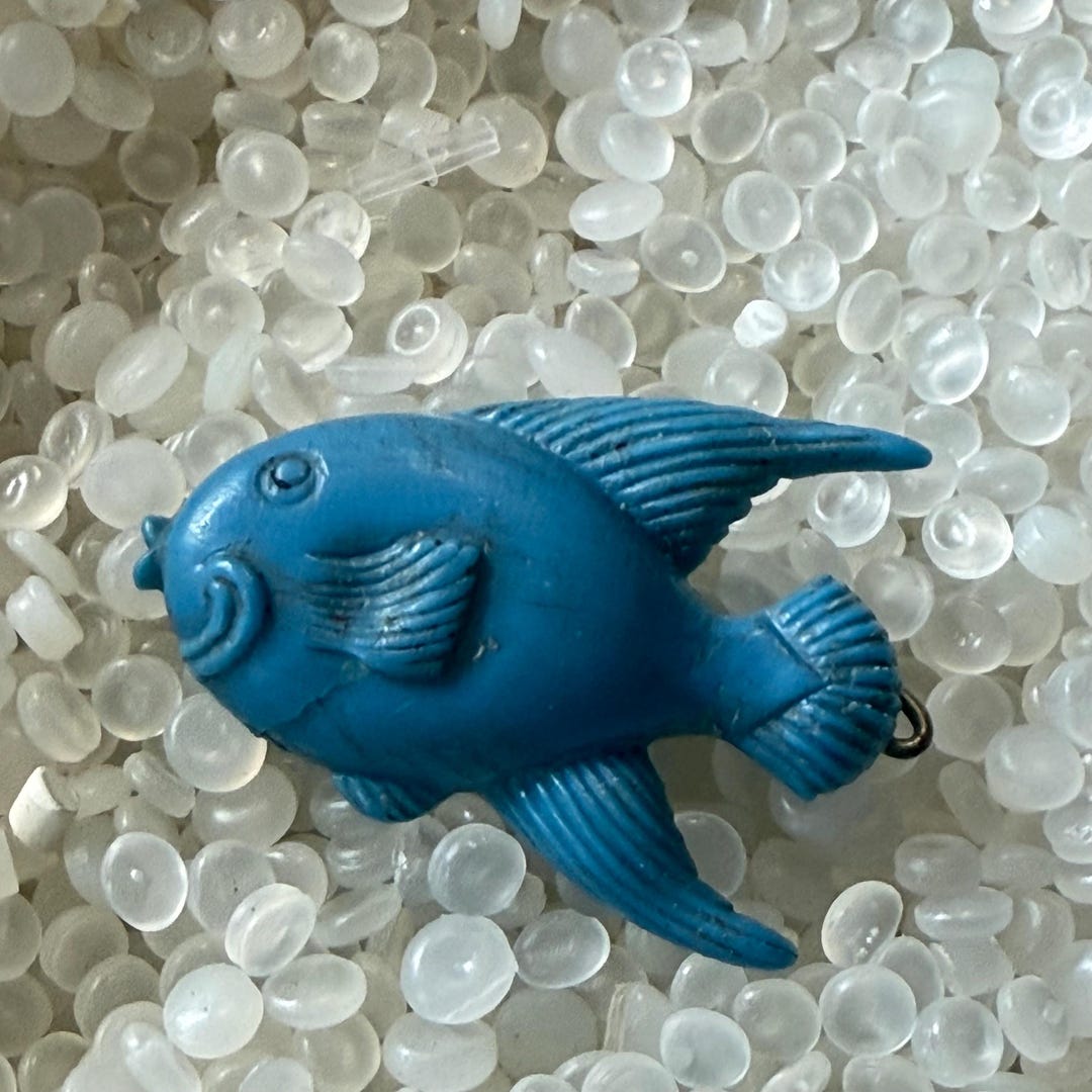 Vintage Barrette ,blue Fish, Little Fish Barrette, Fun Fish Shaped ...