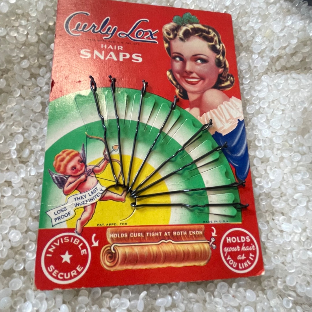 Vintage Hair Curlers, Curly Lox, New Old Stock ,set of 8 , Metal Hair ...