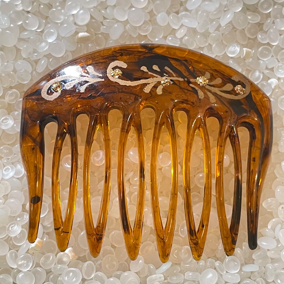 Vintage Hair Combs, Tortoiseshell Hair Comb, Vintage 1970 Hair Style ...