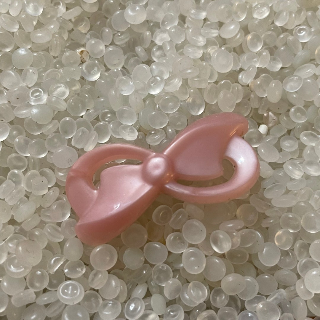 Vintage Hair Barrette, Pink Bow ,vintage 1950s Children Barrettes ...