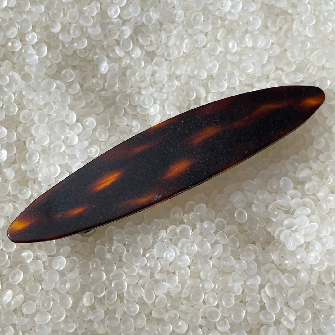 Vintage Barrette, Tortoiseshell Color, Tiger Stripe,long Barrette, 1970 ...