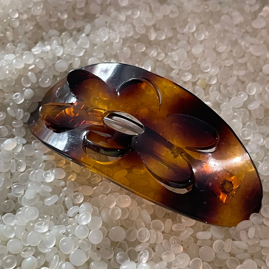 Tortoiseshell Barrette, 1980s Barette ,vintage Hair Barrette, Long Hair ...
