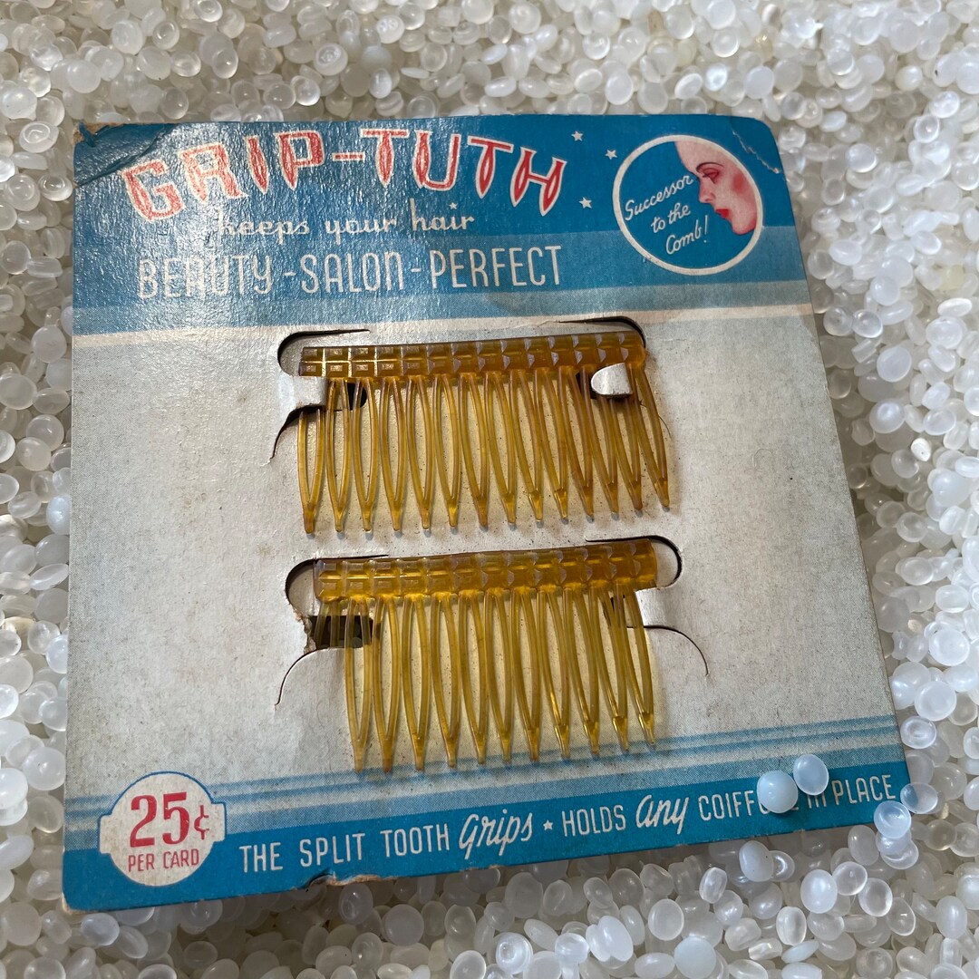 Vintage Hair Combs, Still in Original Package ,40s Era Hair Combs ...