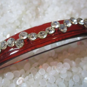 Vintage Barrette, Large Tortoiseshell Barrette With Rhinestones ...