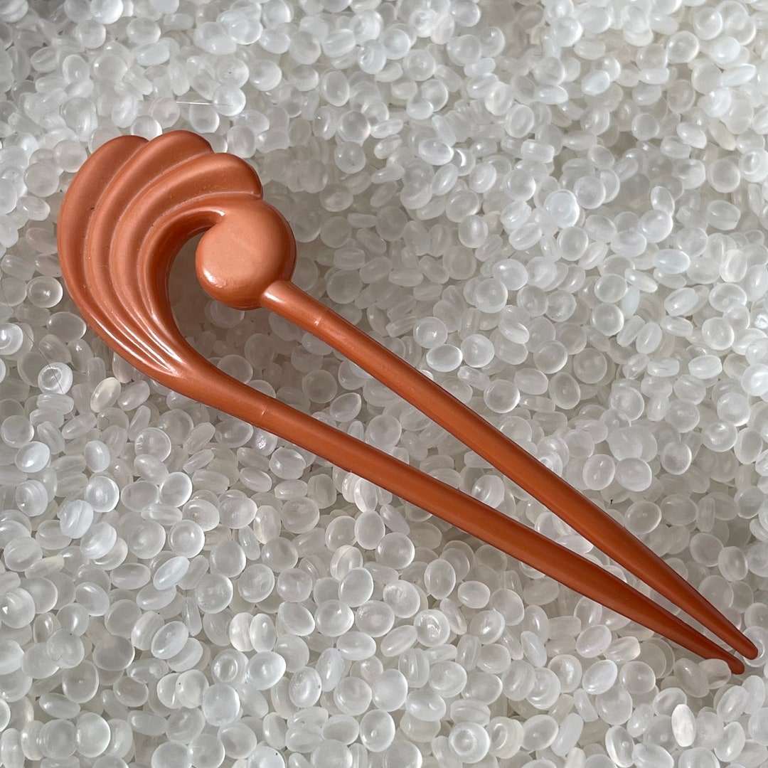 Vintage Hair Stick, Coral Hair Fork , Chignon Fasteners, 4 Inch Large ...