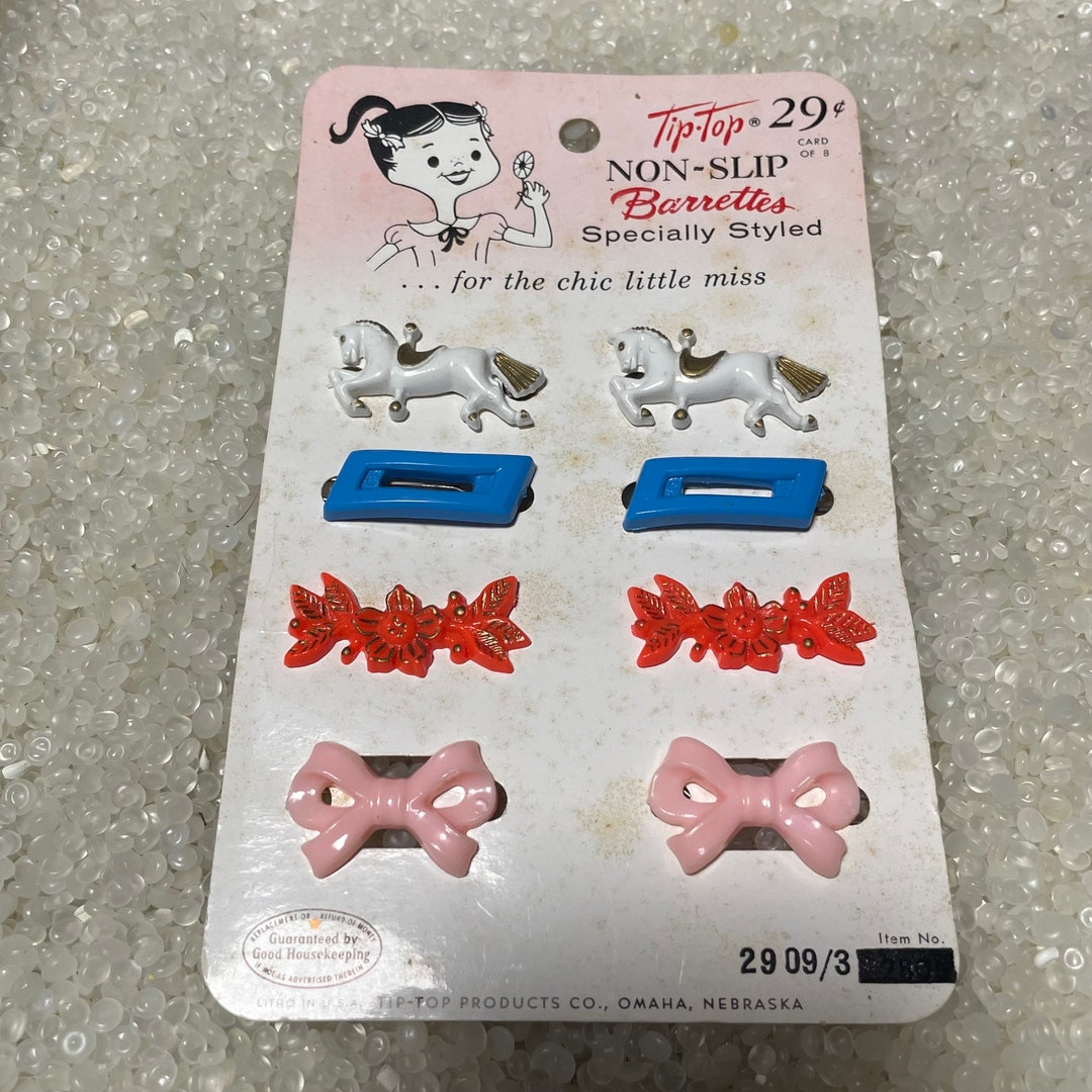 Vintage Barrettes, 1940s ,matching Sets, Very Rare ,children Barrettes ...