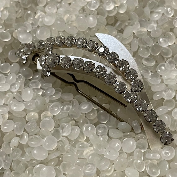 Antique barrette, vintage Barrette, rhinestone barret… - Gem