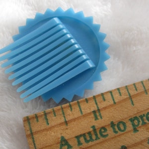 Vintage Hair Comb Bright Blue Comb Flower Comb - Etsy