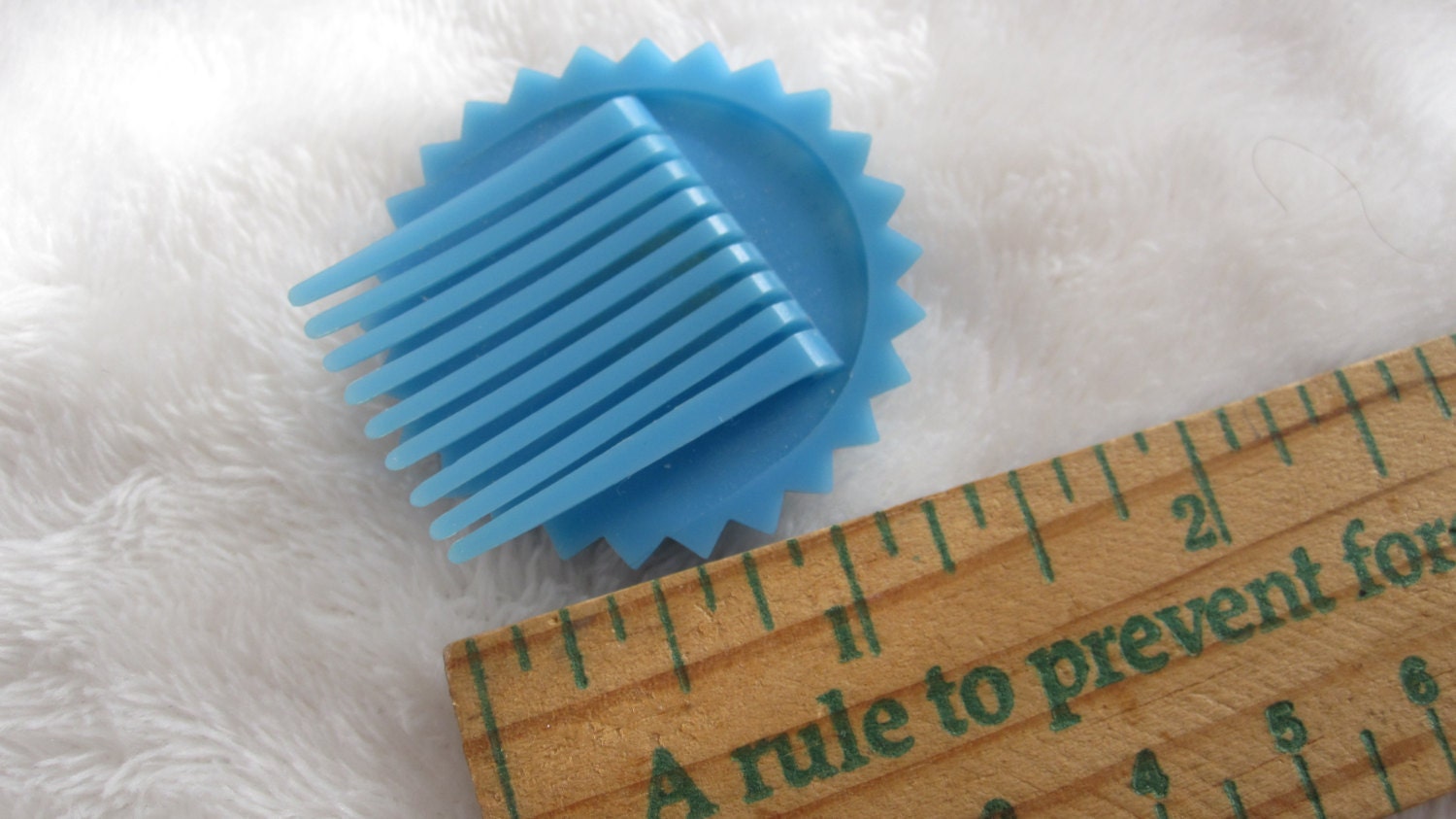Vintage Hair Comb Bright Blue Comb Flower Comb - Etsy