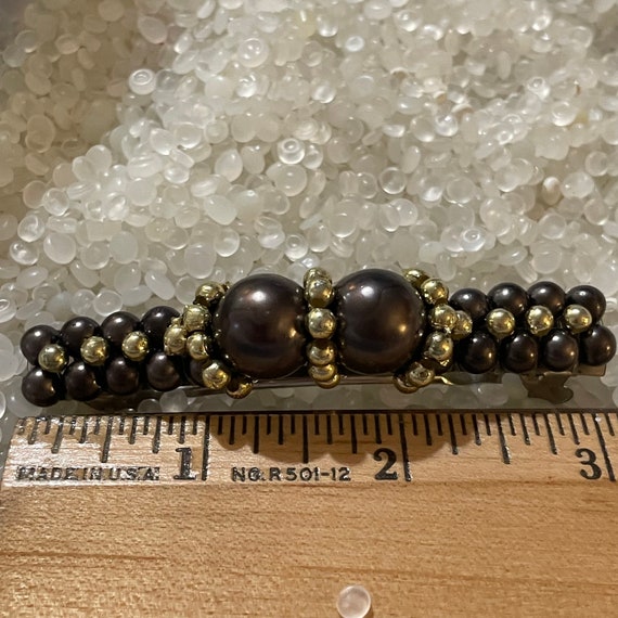 vintage barrette, vintage 1980 barrette,antique gold … - Gem