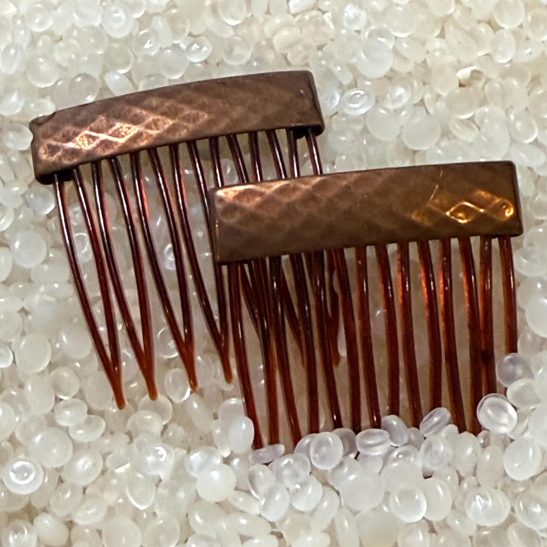 Vintage Comb, Copper Comb ,hammered Copper, Small Pair, V78 - Etsy
