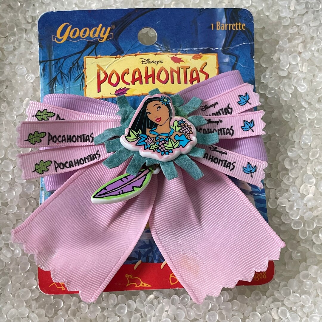 Vintage Barrettes ,new Old Stock , Disney Pocahontas ,pink and Lavender ...