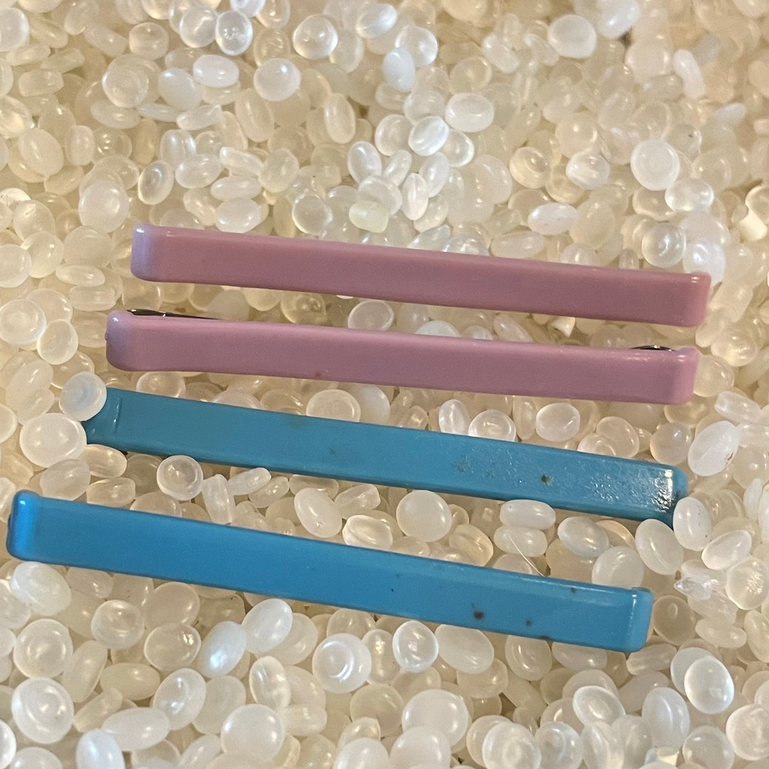 Vintage Barrettes, 1970s ,two Matching Pairs Narrow Barrette, Narrow ...