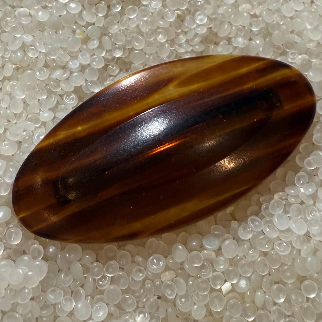 Vintage Barrette, Tortoiseshell Barrette,high Dome Oval , Brown ...