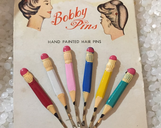 Novelty Bobby Pins , Hair Pins Whole Card Vintage Bobby Pins, Vintage ...