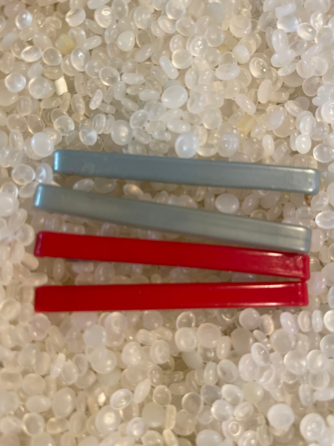 Vintage Barrettes, 1950s ,two Matching Pairs Narrow Barrette, Narrow ...