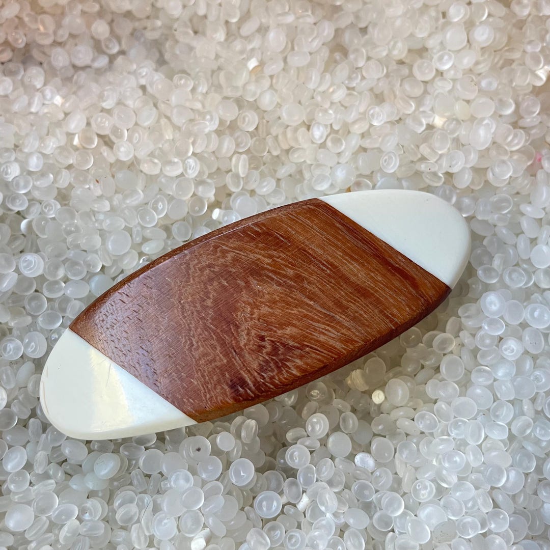 Vintage Hair Barrette , Wood Barrette, Hair Slide, Retro Hairstyles ...