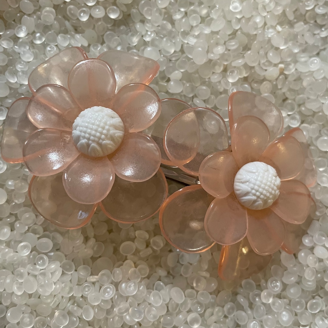 Vintage Barrette , Vintage 1980 , Daisy Barrette , Flowers Barrette ...