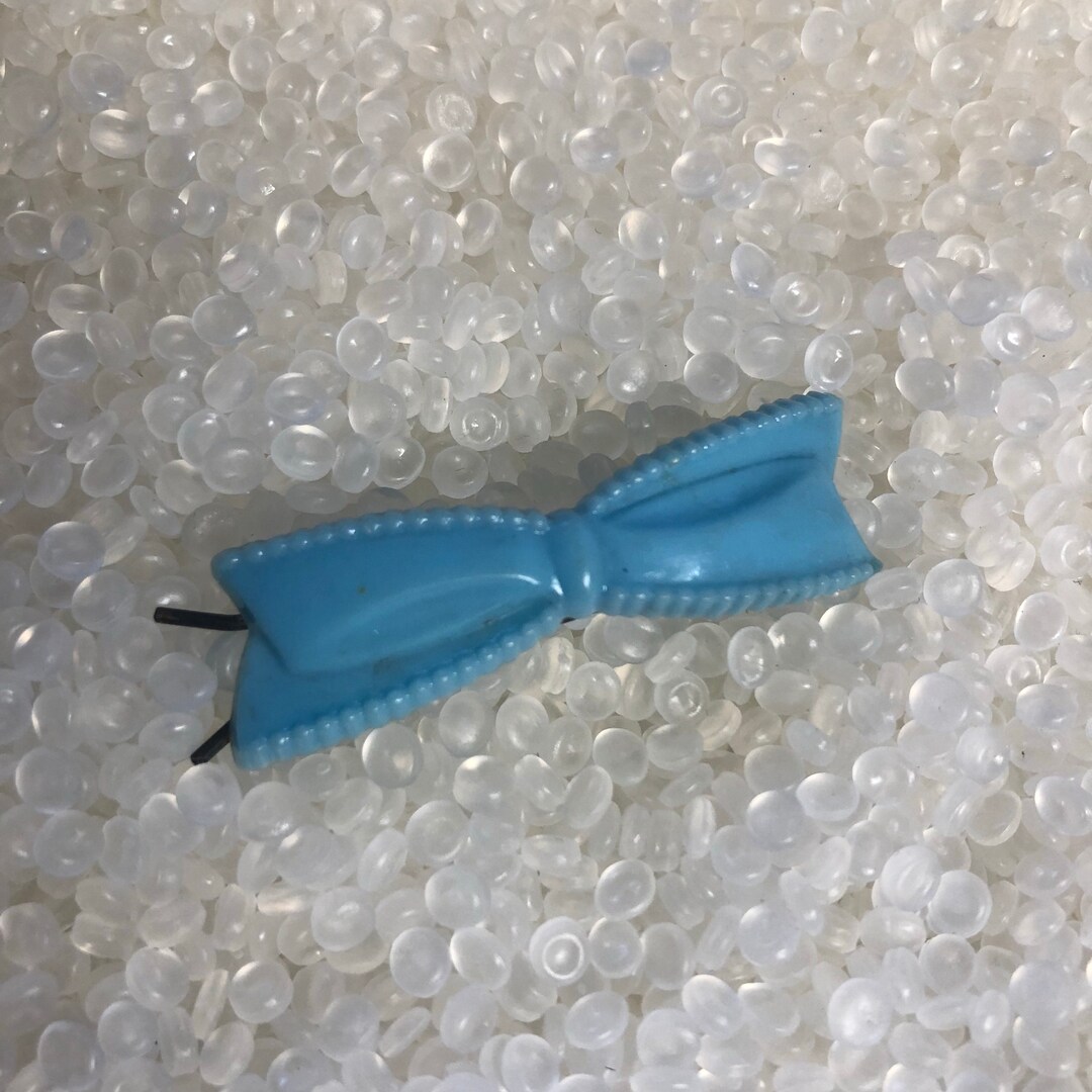 Vintage Hair Barrette, Little Blue Bow,vintage 1950 Barrette, Blue ...