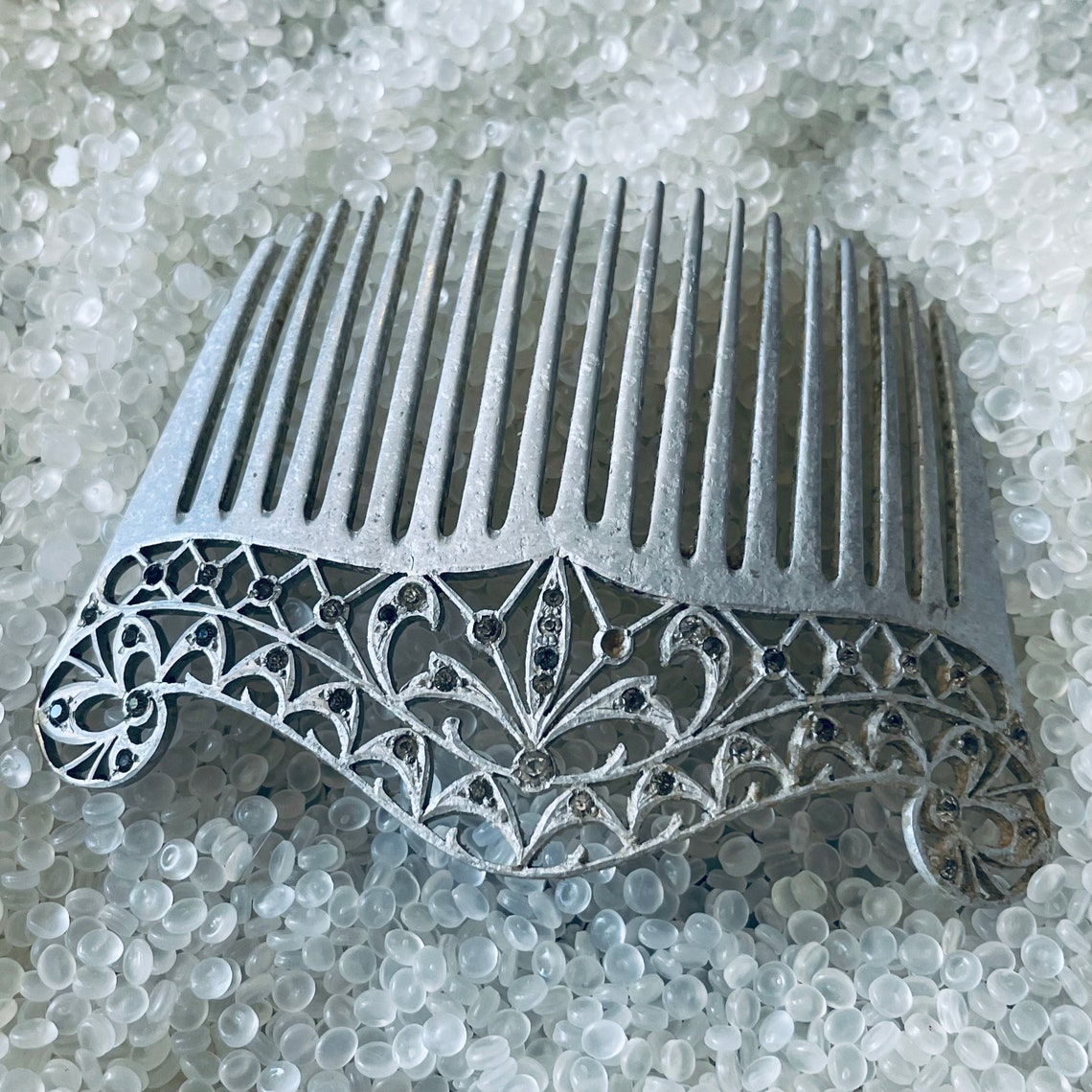 Antique Hair Comb Hair Comb Ornate Silver Color 1900s Comb - Etsy