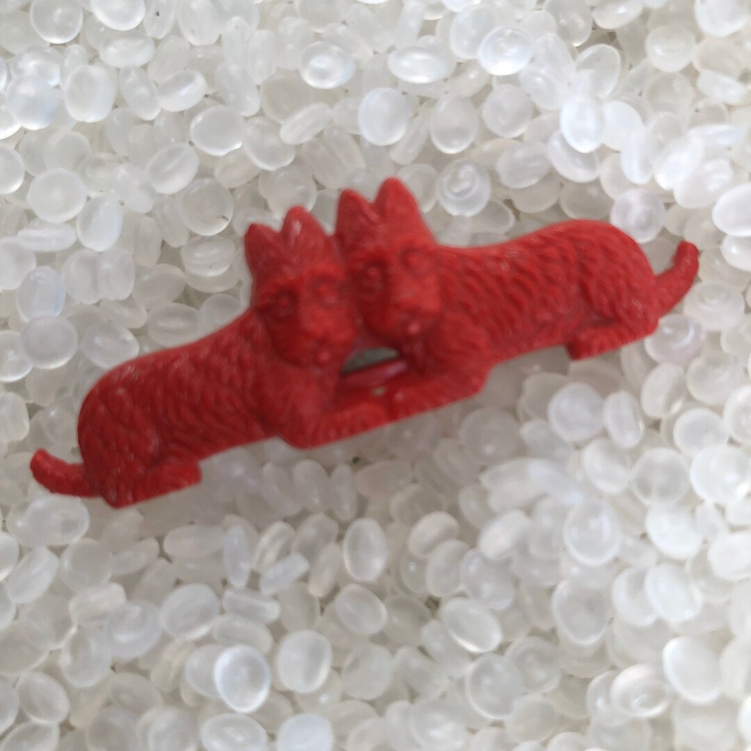 Vintage Barrette , Red Scottie Dogs, Scottie Dog Barrette, 1950 ...