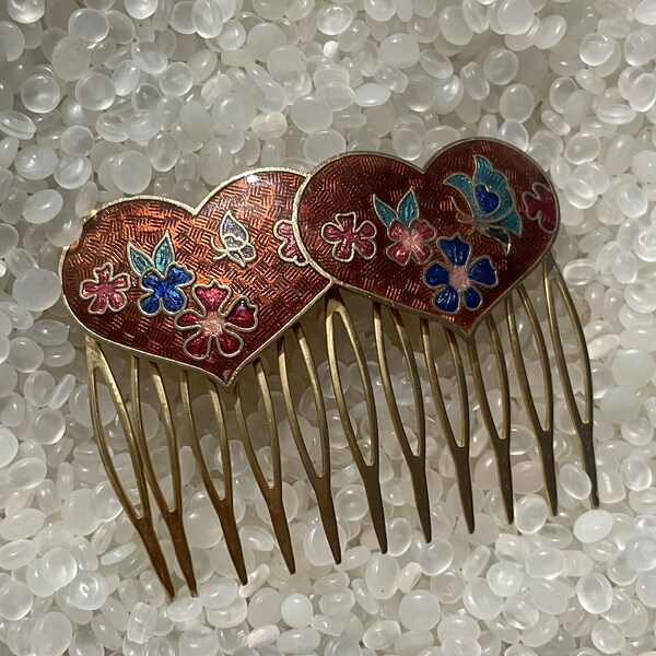 Coral Hair Comb - Etsy