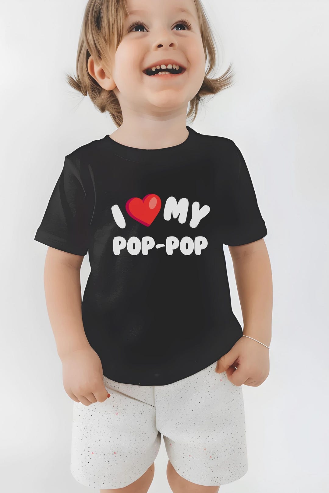 I Love My Pop-pop T-shirt: Grandfather Gift, Kids Tee - Etsy