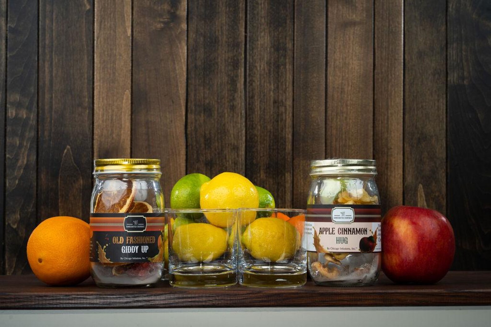 DIY Cocktail Infusion Kit: 2 Jars & Rocks Glasses - Party Gift - Etsy