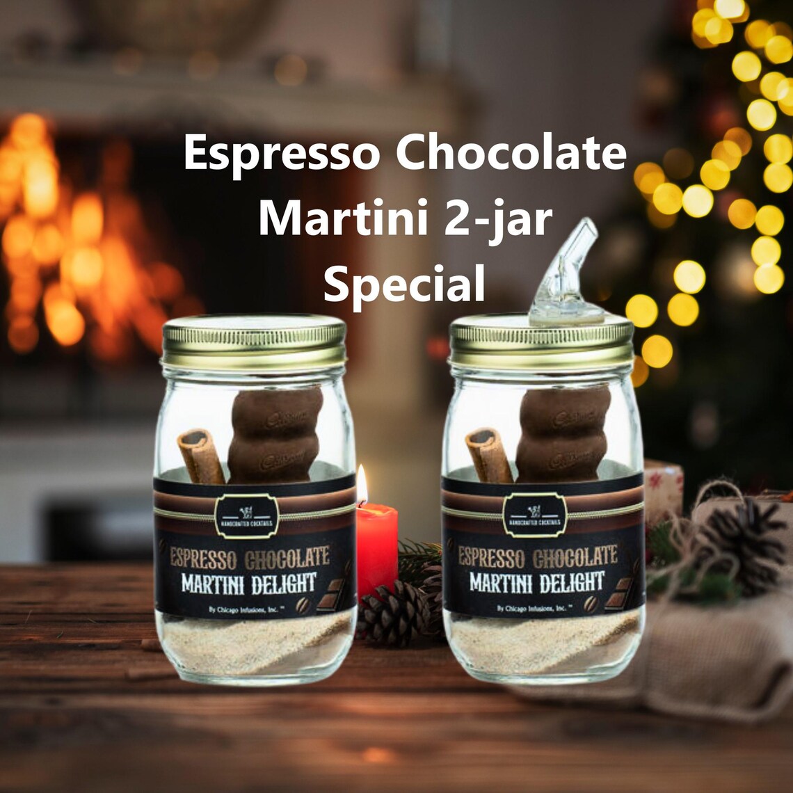 Espresso Chocolate Martini 2 Jar Cocktail Infusion Kit | Handcrafted ...