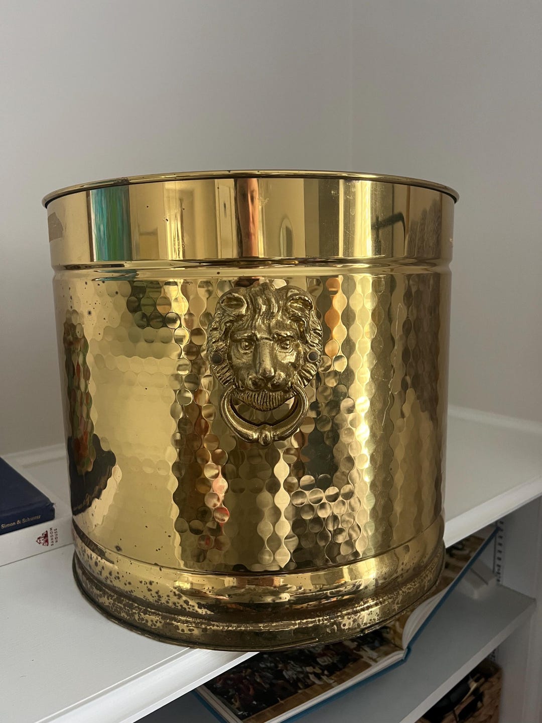 Large Bristol Brass Pot/planter - Etsy