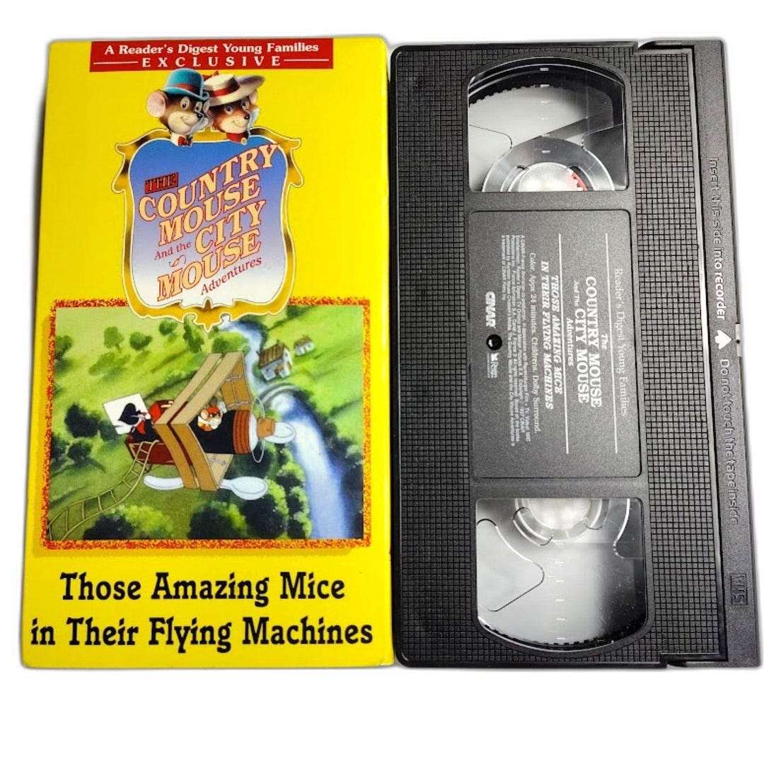Country Mouse and the City Mouse Adventures VHS Movie Family - Etsy