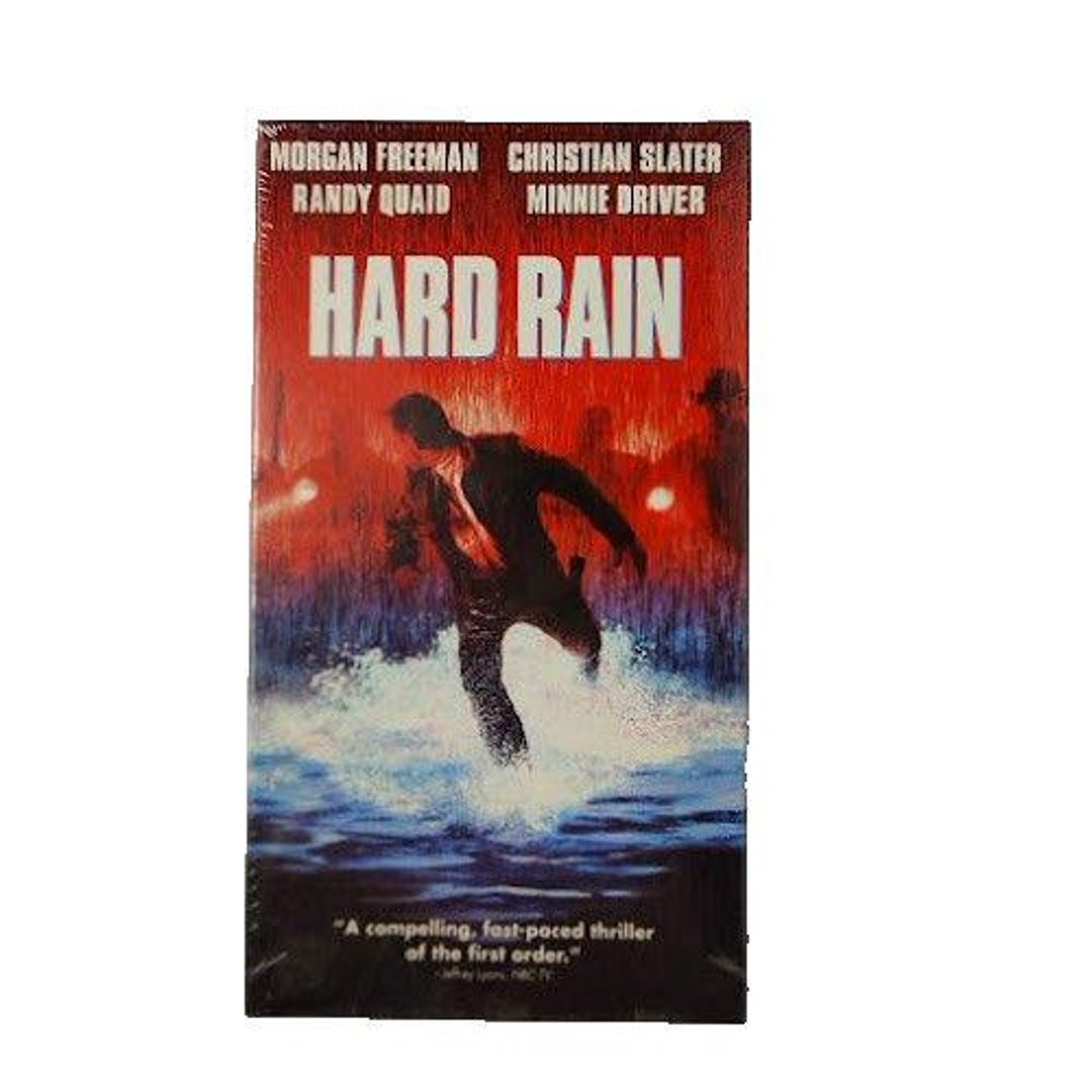 Hard Rain VHS 1998 Movie R Thriller Action Morgan Freeman NEW Sealed ...