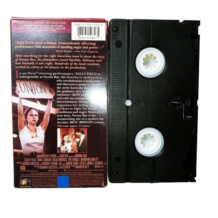 Norma Rae VHS 1979 Movie Sally Field Beau Bridges PG - Etsy