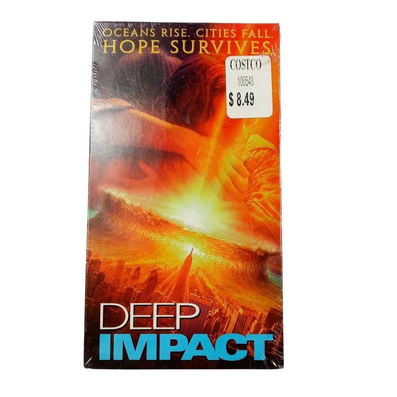 Deep Impact Movie New VHS Robert Duvall Vanessa Redgrave Morgan Freeman ...